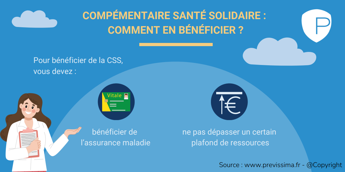 Comment bénéficier de la complémentaire santé solidaire (CSS) ? - Previssima